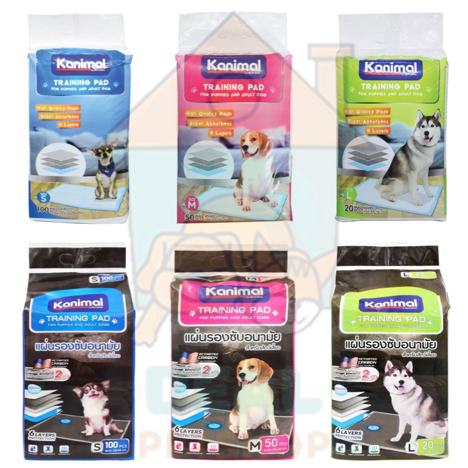 Kanimal Pad แผ่นรองฉี่สุนัข แผ่นรองฉี่ชาโค แผ่นรองซับ สำหรับสุนัข Size ...