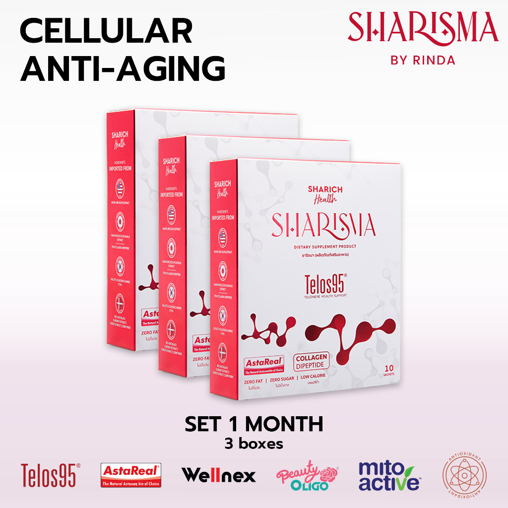 Sharisma SET 1 month [ของแท้จากบริษัท] วิตามินรวม 20 ชนิด รวมถึง telos95, astaxanthin, pure ...