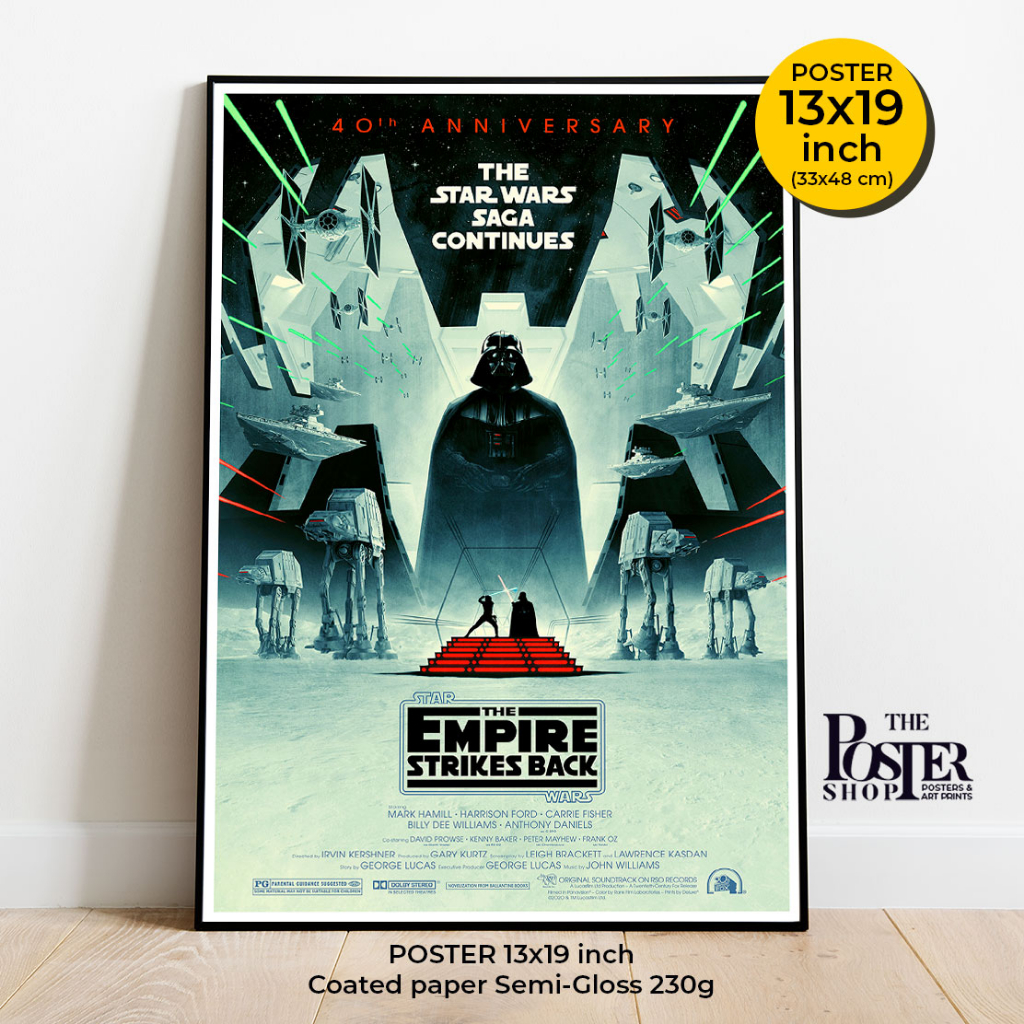 Star Wars 40th Anniversary Poster โปสเตอร์ 40ปี สตาวอร์ ฉลองครบรอบ 40 ...