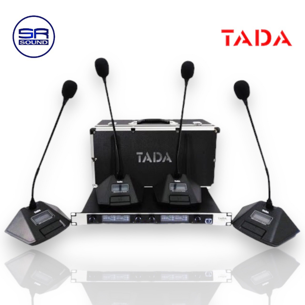 ฟรีค่าส่ง TADA U4004 ชุดไมค์ประชุมไร้สาย 4 ไมค์ Wireless Conference /ราคาต่อ 1 ชุด U-4004 U 4004 ...