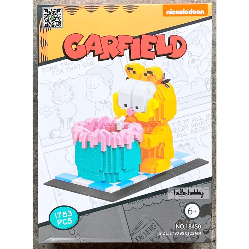 ตัวต่อนาโน Size Jumbo - Balody 18450 Garfield Pen Holder 1783pcs ...