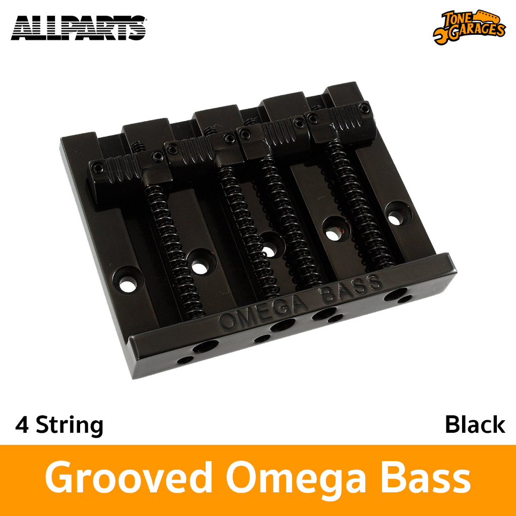 Allparts 4-String Grooved Omega Bass Bridge Black หย่องเบส 4 สาย มีร่องฟัน | Shopee Thailand