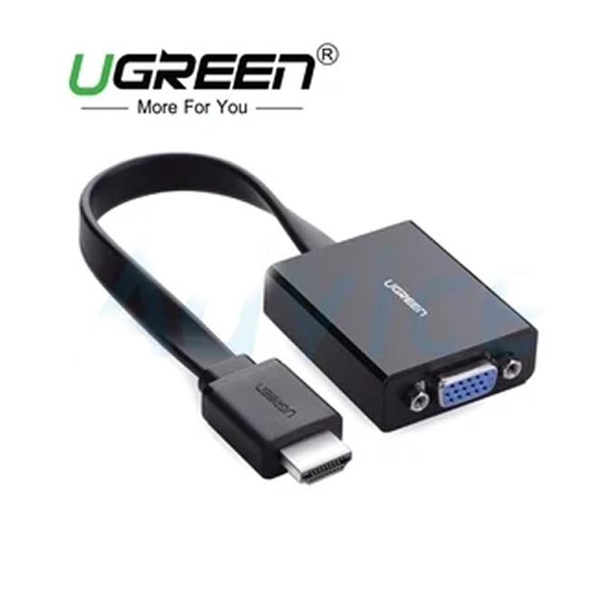 UGREEN 40248 HDMI to VGA CONVERTER With Audio | ตัวแปลงสัญญาณภาพ HDMI เป็น VGA ประกัน 2ปี ...
