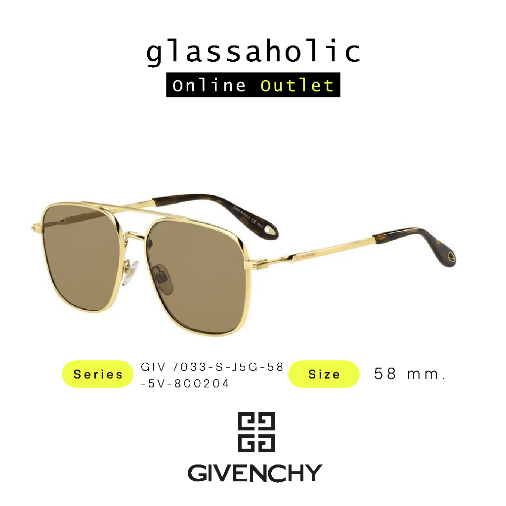 [ลดกระหน่ำ] แว่นกันแดด GIVENCHY รุ่น GIV 7033-S-J5G ทรงเหลี่ยม แฟชั่น | Shopee Thailand
