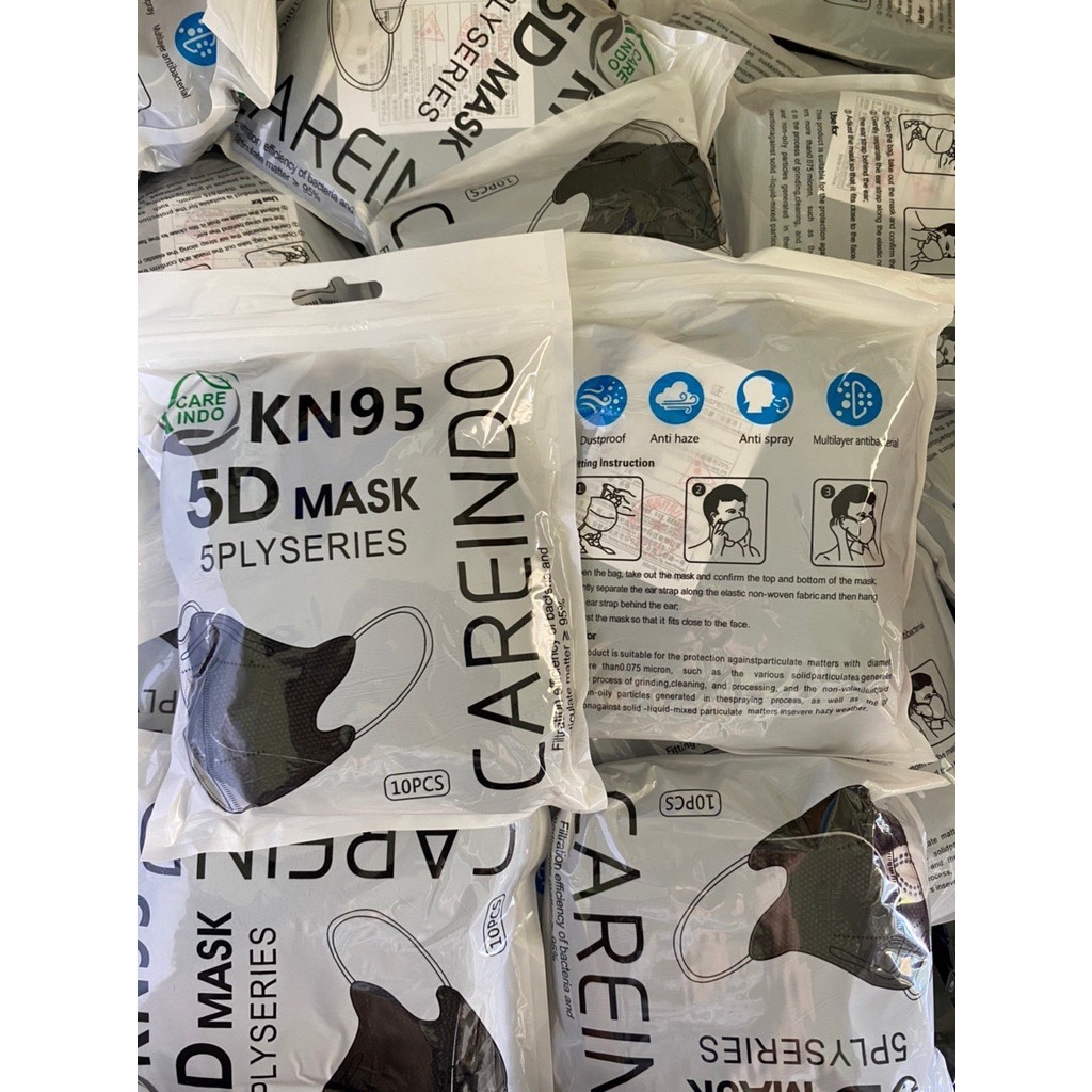 แมส KN95 5D Mask แมสหน้าเรียวทรงเกาหลี ( 1 ห่อ 10 ชิ้น ) | Shopee Thailand