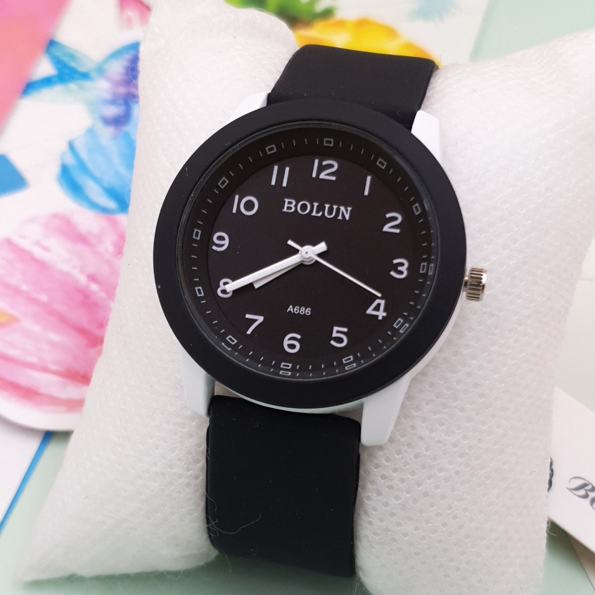 นาฬิกาข้อมือ นาฬิกาแฟชั่น Bolun ( โบลัน ) แบรนด์แท้ สายยาง หลากสี รุ่น ...