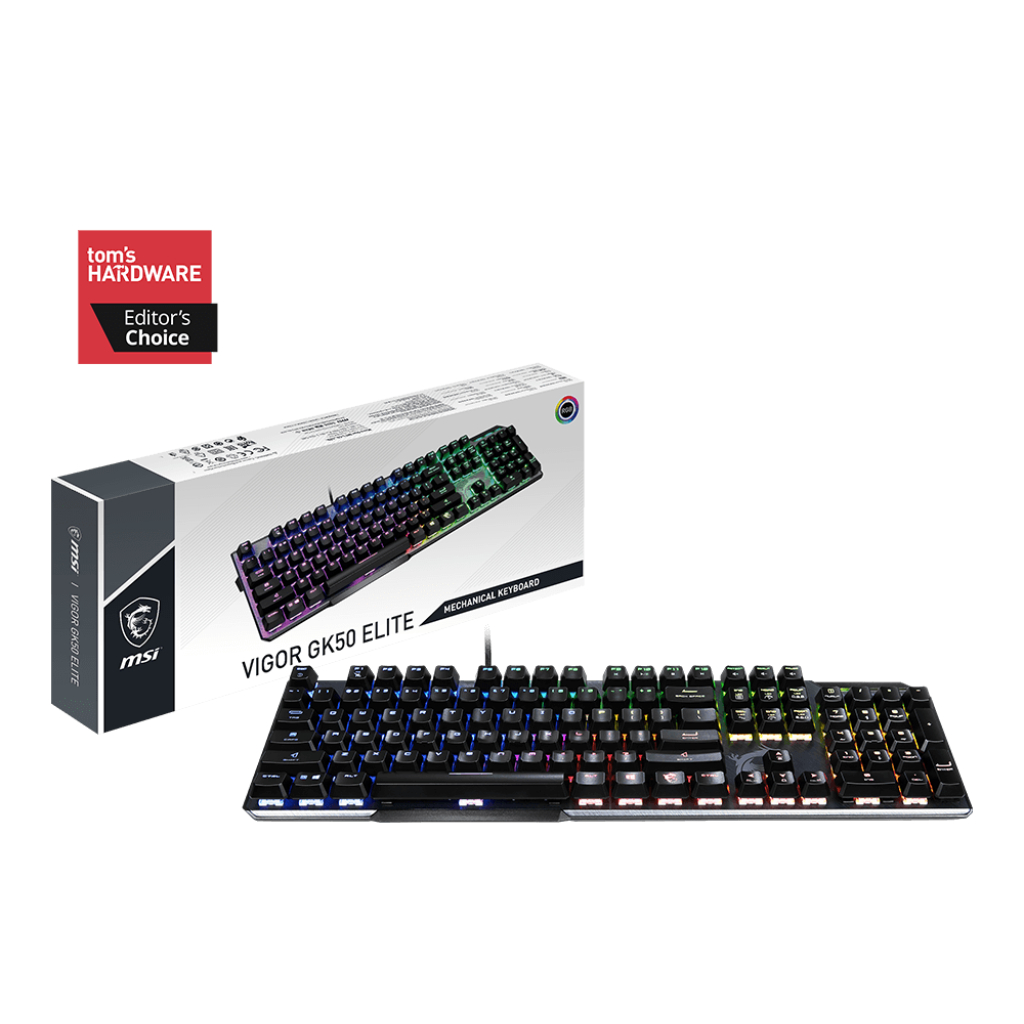 MSI VIGOR GK50 ELITE LL Mechanical Gaming Keyboard - Kailh Blue ...