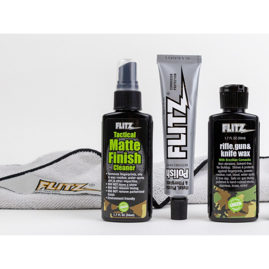 Flitz ชุดน้ำยาทำความสะอาดและดูแลรักษามีดและปืน Flitz Gun & Knife Care ...