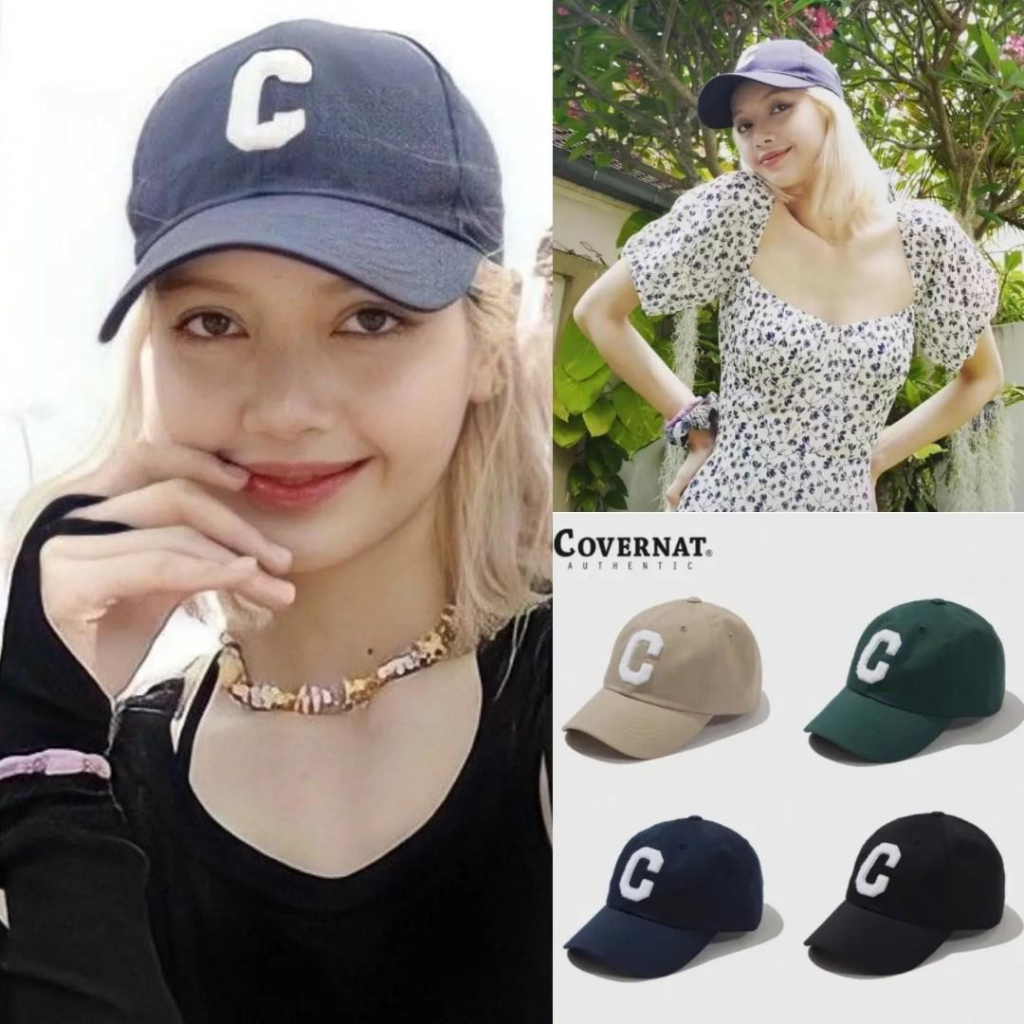 🇰🇷Blackpink Lisa pick COVERNAT cap หมวกแก๊ปโลโก้ B.B ของแท้ -พรีออเดอร์ ...