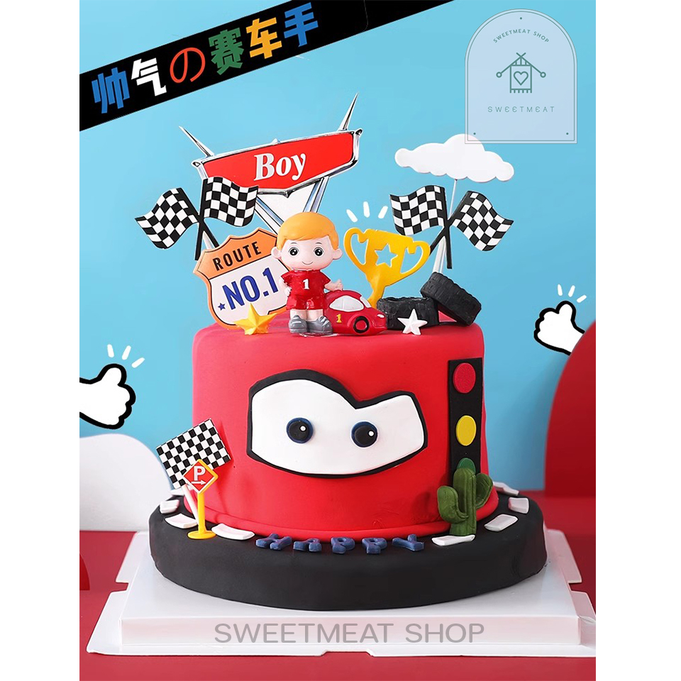 ตุ๊กตาแต่งเค้กเด็กชาย ตุ๊กตาเด็กชายแข่งรถ รถแข่ง ธีมแข่งรถ แต่งเค้ก 1663 673 013 164 762 1664 ...