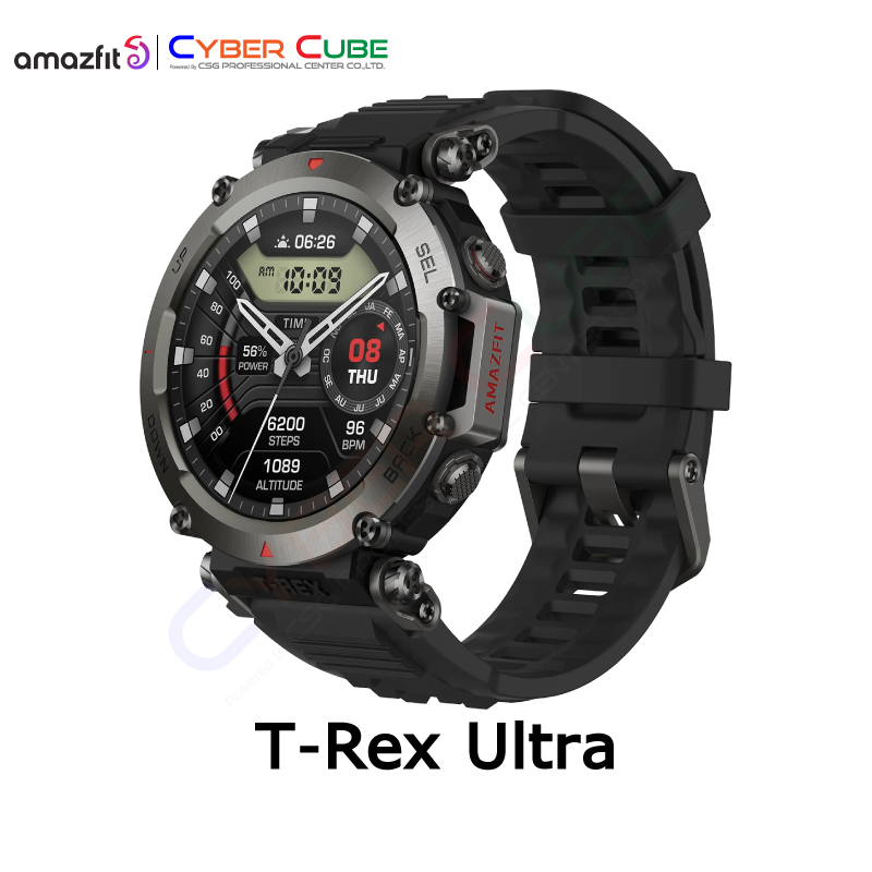 Amazfit T-Rex Ultra (Abyss Black / Sahara) Smartwatch มี GPS 6ดวง แบตอึด 20วัน กันน้ำ 100เมตร ...