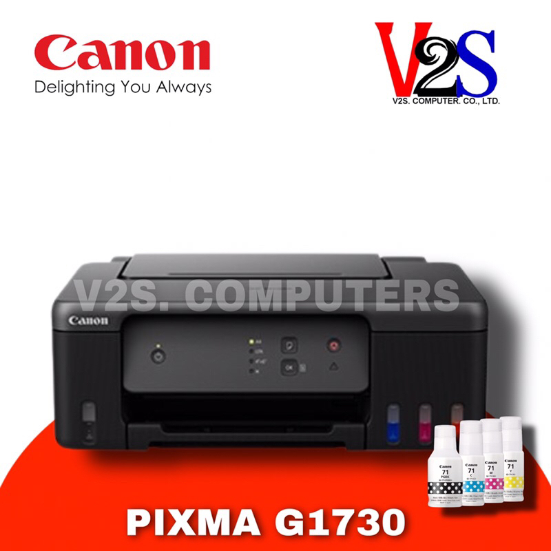 Canon PIXMA รุ่น G1730 พิมพ์แบบแทงค์หมึกเติม เหมาะสำหรับการพิมพ์ในปริมาณมาก หมึกเติมแท้พร้อมใช้ ...