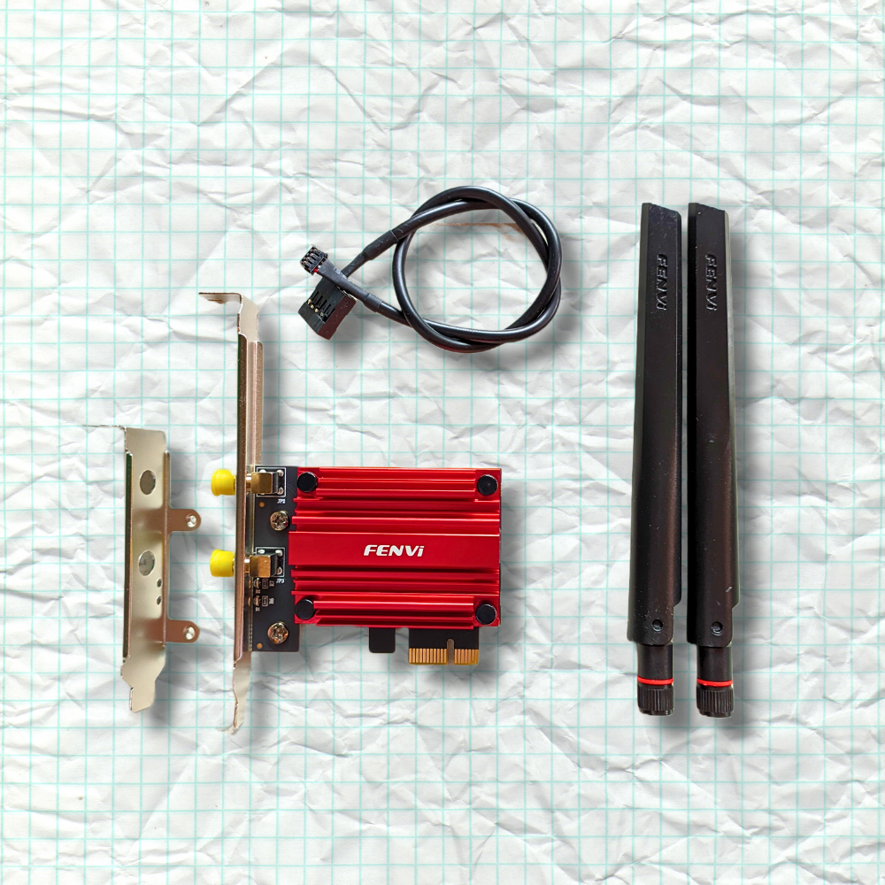 การ์ด WiFi AX210 PCIe Kit WiFi 6E 2.4/5/6Ghz Bluetooth 5.3 For Windows ...