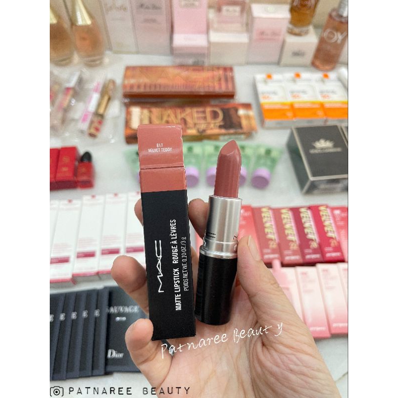 ลิปสติก ป้ายไทย💯 Mac Lipstick ลิปสติก สี 617 Velvet Teddy | Shopee Thailand