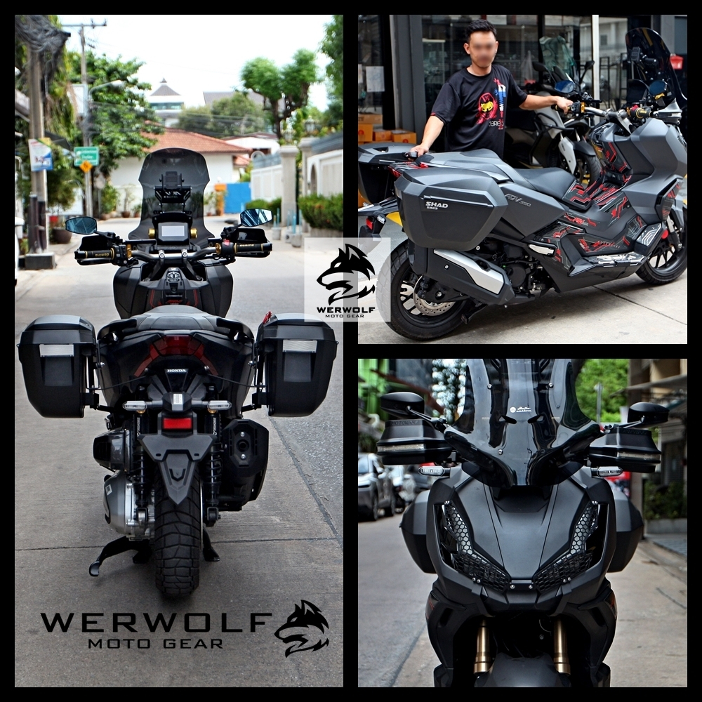 แร็คข้าง + กล่อง SHAD 23 - SHAD 35 Aluminium สำหรับ ADV350 Side Rack ...