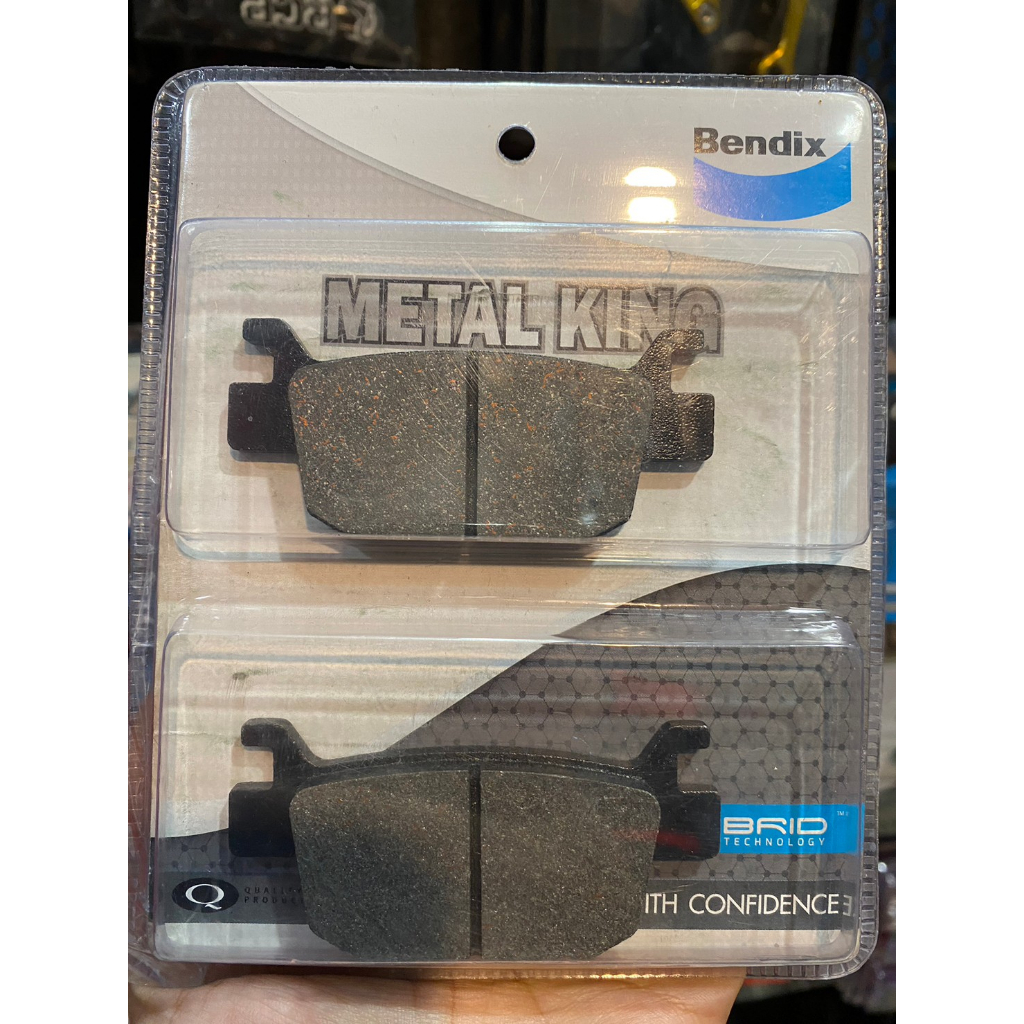 25.ผ้าเบรคหลัง BENDIX MD42 รุ่น Metal King ใส่รถรุ่น FORZA300 / Forza350 / ADV150 / PCx160 ...