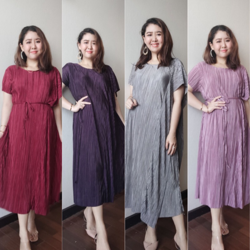 ชุดพลีท ชุดพลีทออกงาน ชุดเดรสวยไฮโซ b285ชุดพลีทเกรดพรีเมียม ชุดเดรสแต่งระบายเนื้อผ้าอัดพลีทเนื้อ ...