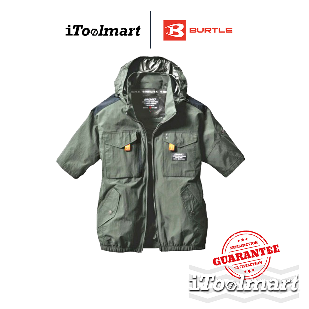 BURTLE เสื้อพัดลม แขนสั้น ไร้สาย AIRCRAFT AC1156-14 SIZE L สีเขียว (ตัวเปล่า) | Shopee Thailand