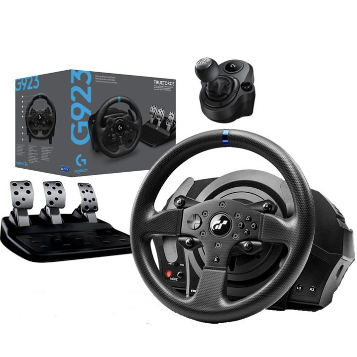 PS5 : Logitech G923 TRUEFORCE Racing wheel + Driving Force Shifter ...
