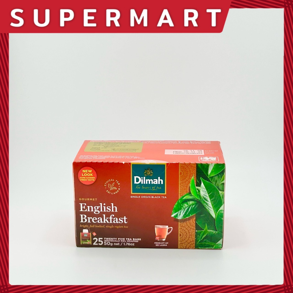 Dilmah English Breakfast 50 g.(2*25) ชาผงดิลมา อิงลิช เบรกฟาสต์ ชนิดซอง ...