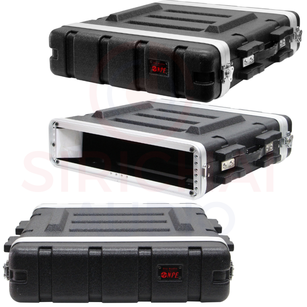 Rack 2UM ตู้แร็ค NPE รุ่น 2U ลึก17นิ้ว ABS มีซิปเก็บอุปกรณ์ ฟรีแถมน็อต ...