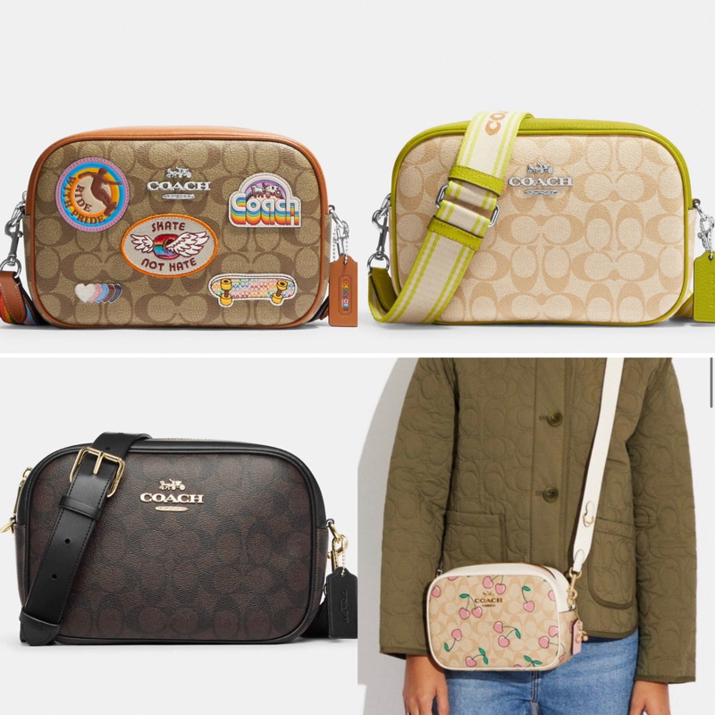 COACH Jamie Camera Bag In Blocked Signature Canvasมี2สีนะคะ | Shopee ...