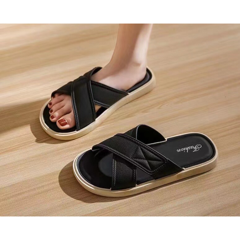 รองเท้าแตะ แบบสวม น้ำหนักเบา ใส่สบายเท้า YH-2301 | Shopee Thailand