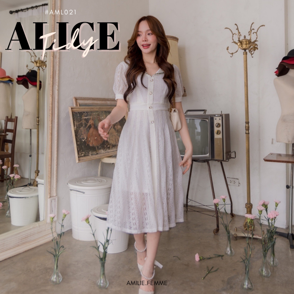 #AML021 Alice Tidy Dress | Shopee Thailand