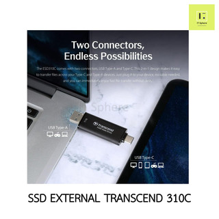 SSD External transcend ESD310C 256GB 512GB 1TB 2TB Portable 310C 310p ...