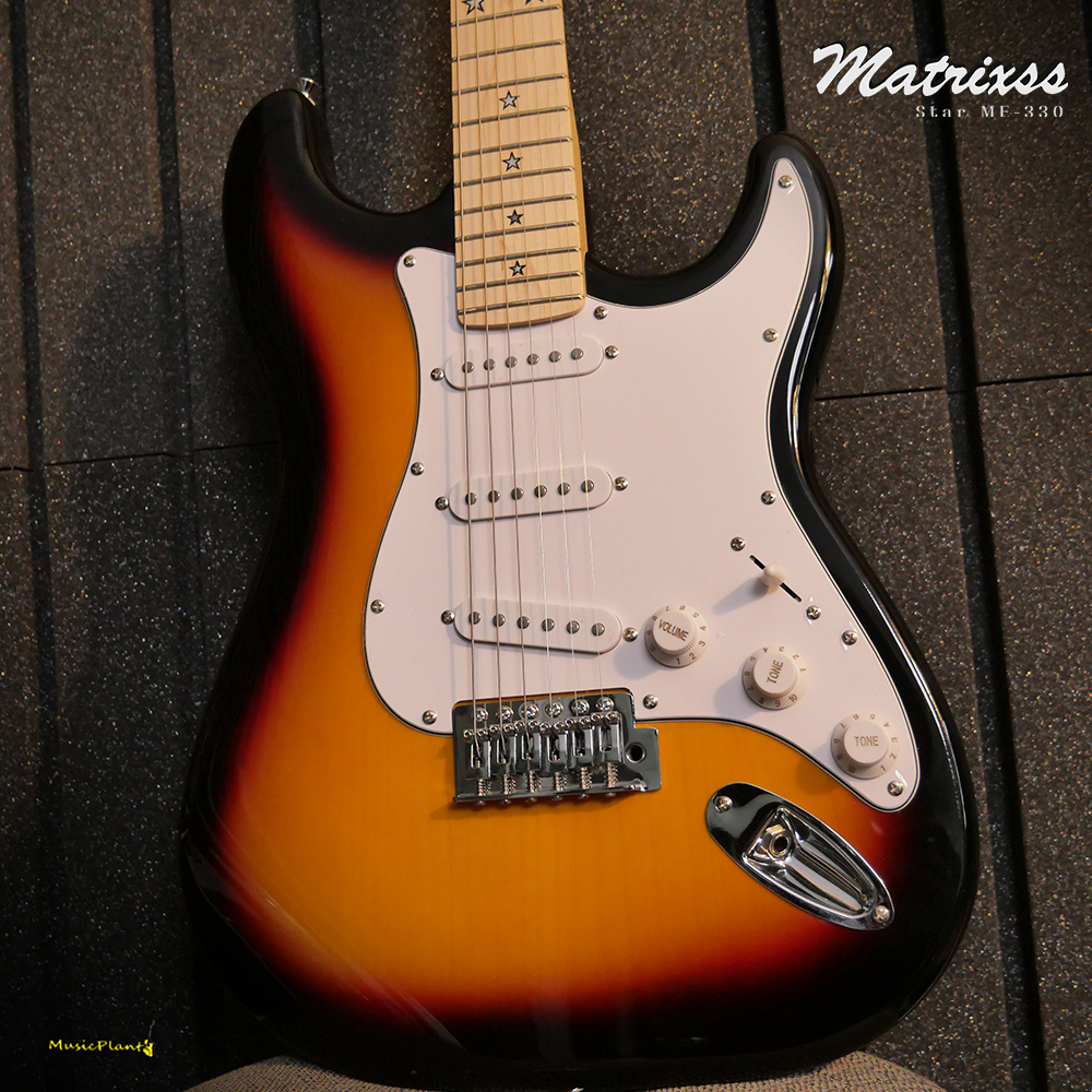 Matrixss รุ่น Star ME-330 กีตาร์ไฟฟ้าคอดาว ปิ๊กอัพ S-S-S | Shopee Thailand