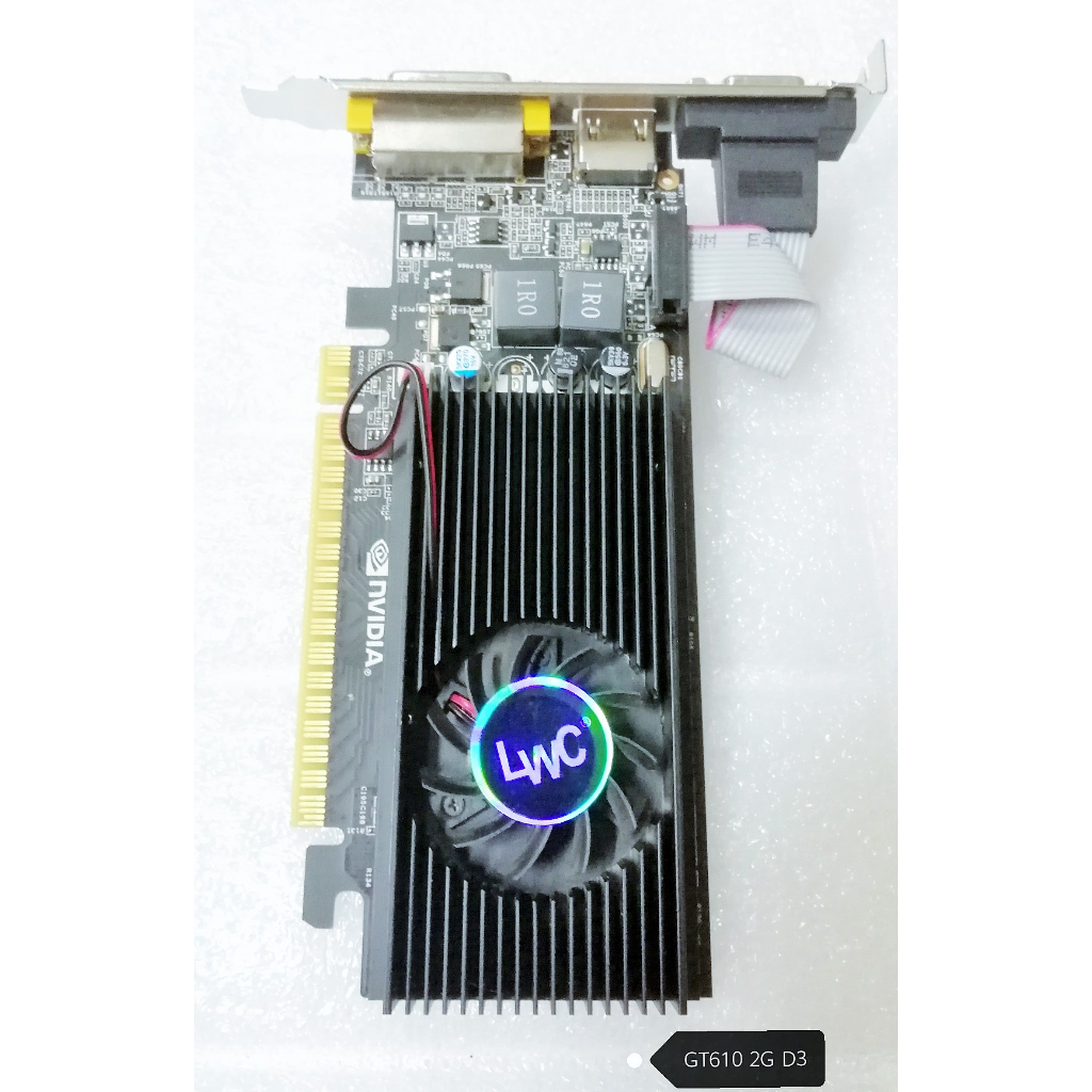 VGA GT610 2GB DDR3 การ์ดจอ LWC (Longwell) | Shopee Thailand