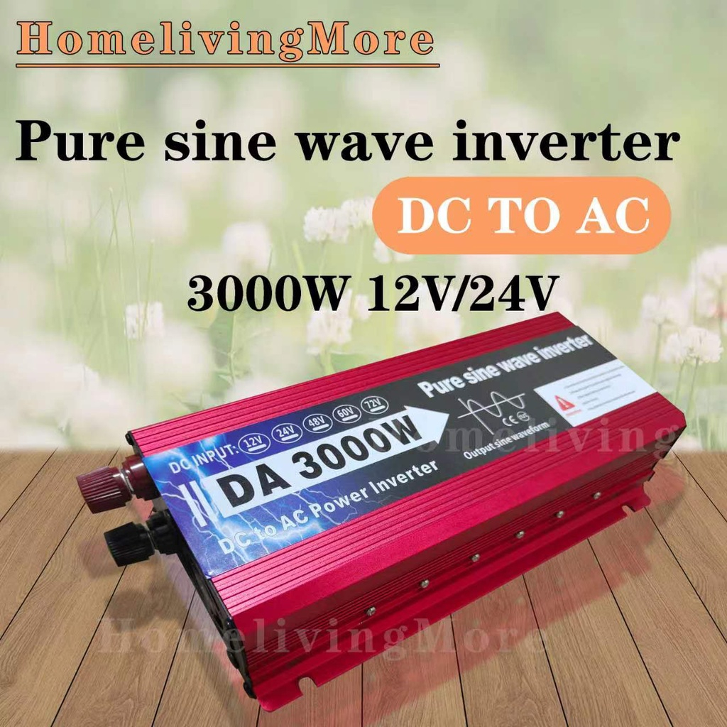 Inverter 1600W 12V/24V pure sine wave inverter อินเวอร์เตอร์เพียวซายเวฟ ...