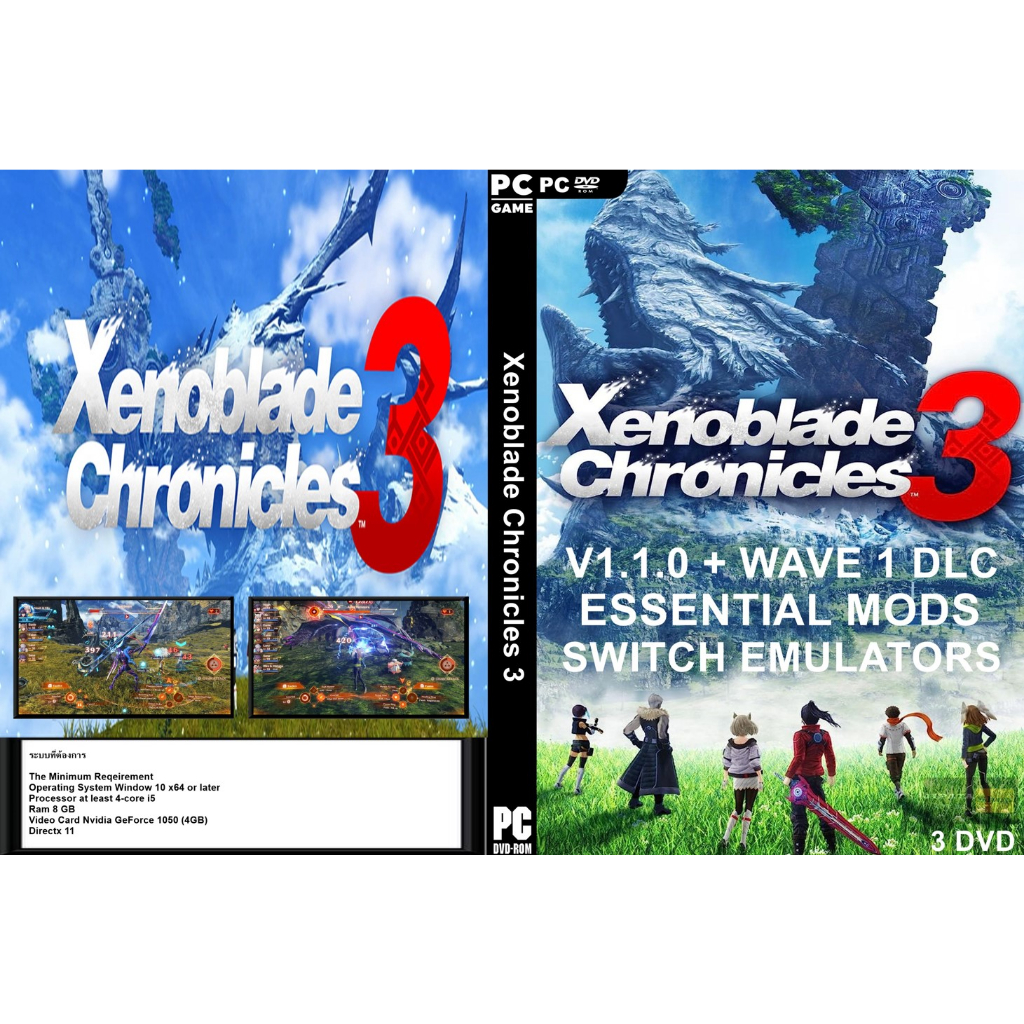 แผ่นเกมส์ PC Xenoblade Chronicles 3 (3DVD) | Shopee Thailand