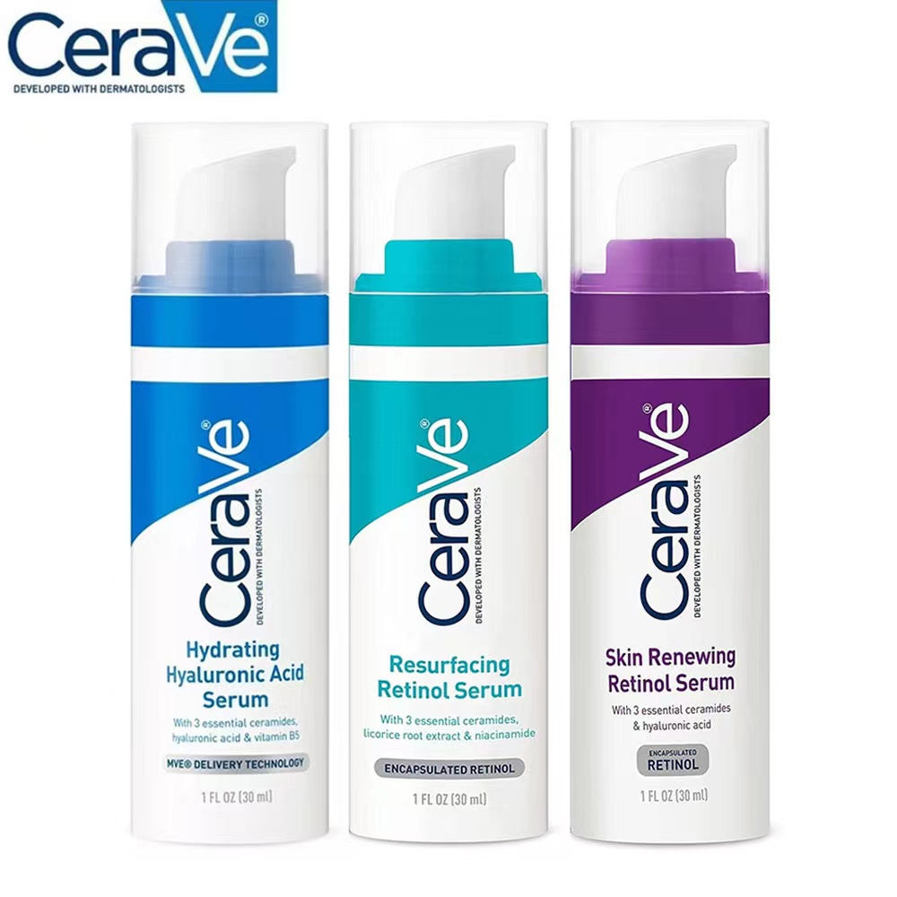 Cerave Retinol Serum /Resurfacing Serum /Hydrating Hyaluronic Acid ...
