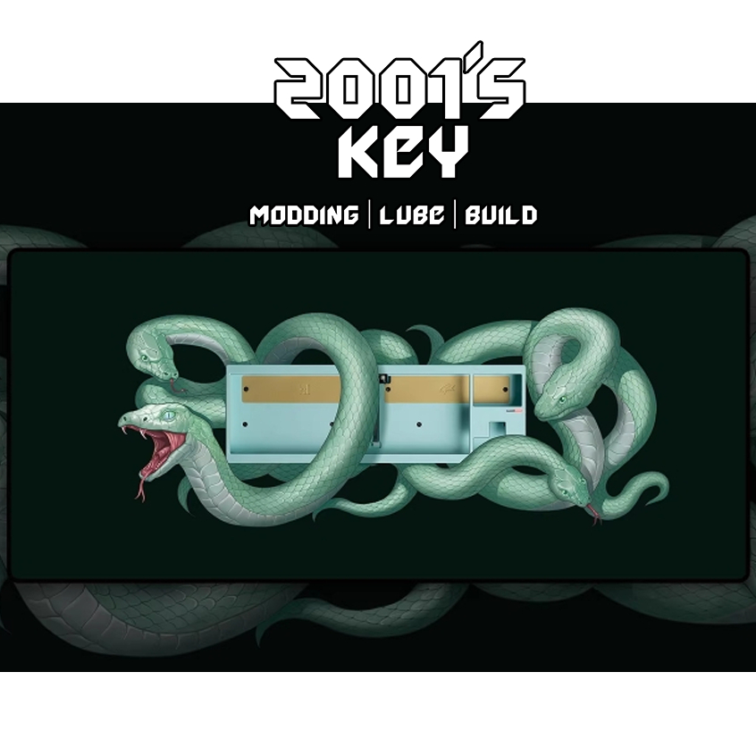 แผ่นรองเมาส์ลายงู Snake keyboard Deskmat คีย์บอร์ด พร้อมส่งในไทย ...