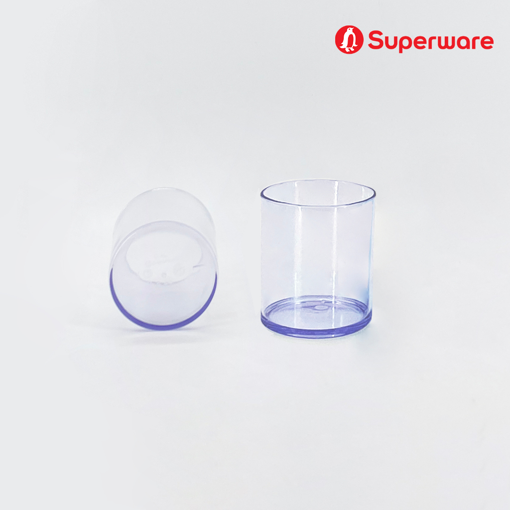 Srithai Superware แก้วน้ำ พลาสติก ถ้วยน้ำ สำหรับใส่เบียร์ กาแฟ สีใส ทรงกลมปากกว้าง ปริมาตร 400 ...