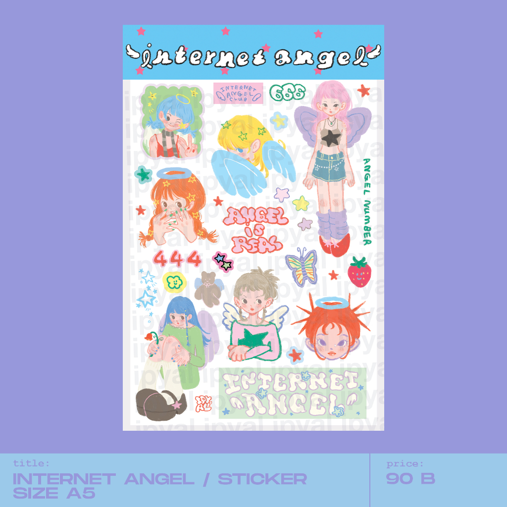 internet angel / sticker / A5 | Shopee Thailand