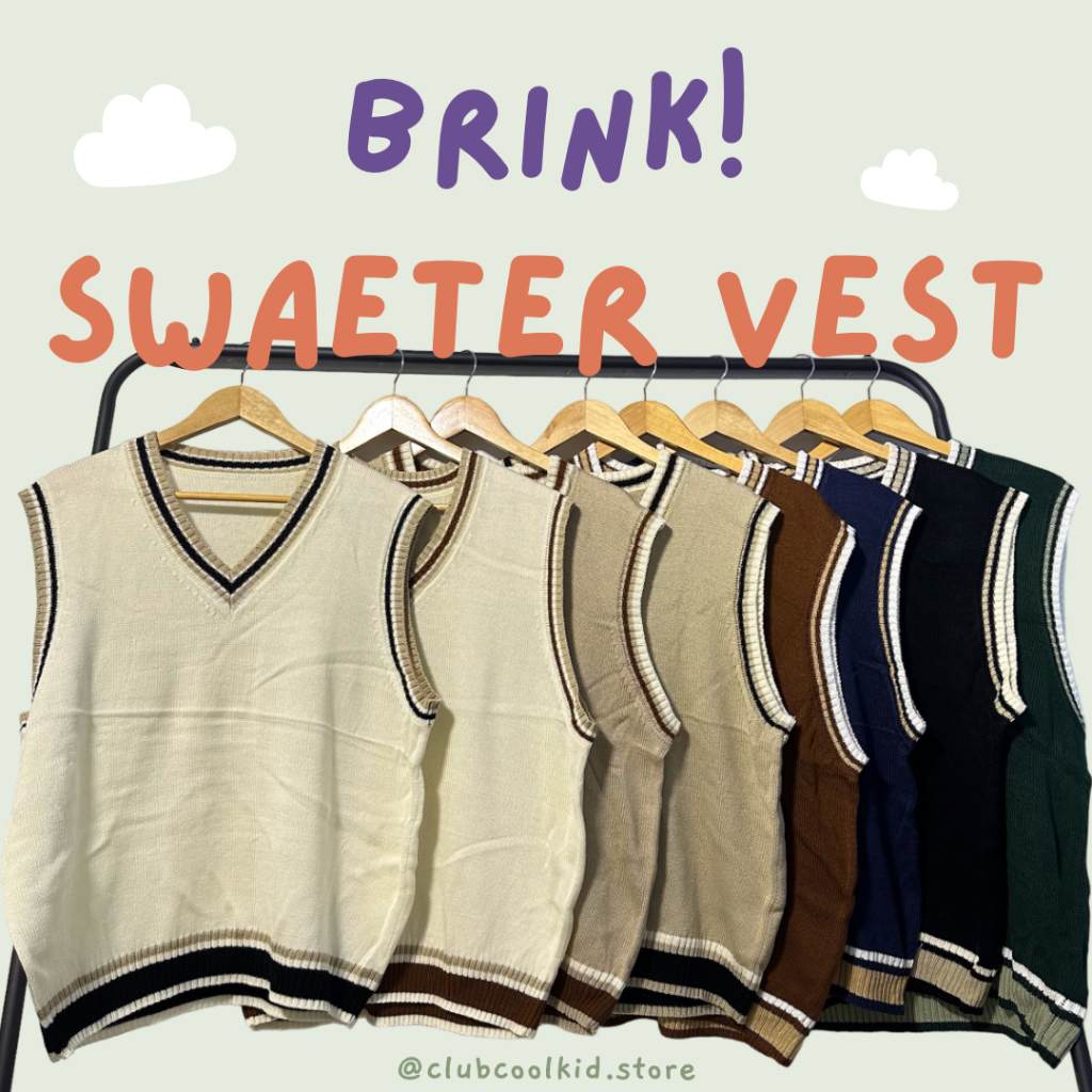 Brink! Vest เสื้อกั๊กOversize ( 3 tone ตัดสามสี มินิมอลมาก) | Shopee ...
