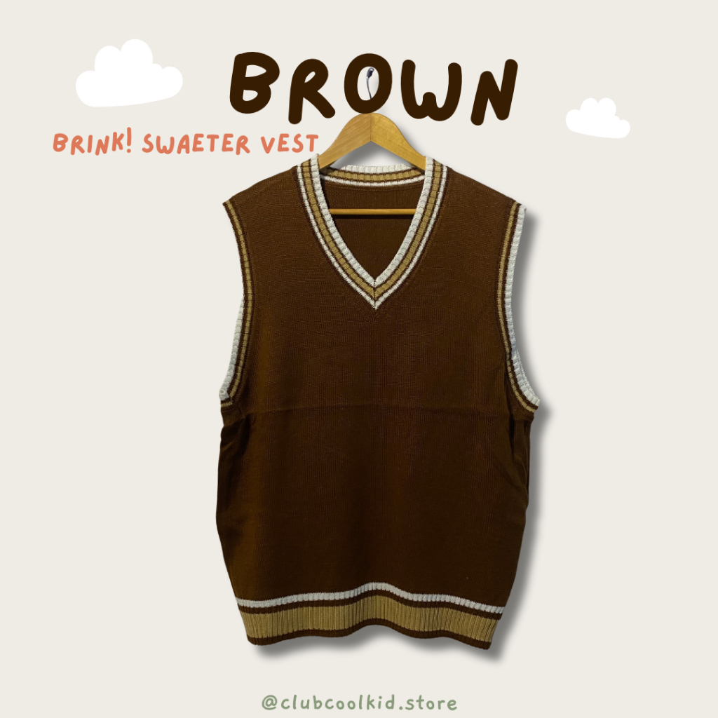 Brink! Vest เสื้อกั๊กOversize ( 3 tone ตัดสามสี มินิมอลมาก) | Shopee ...