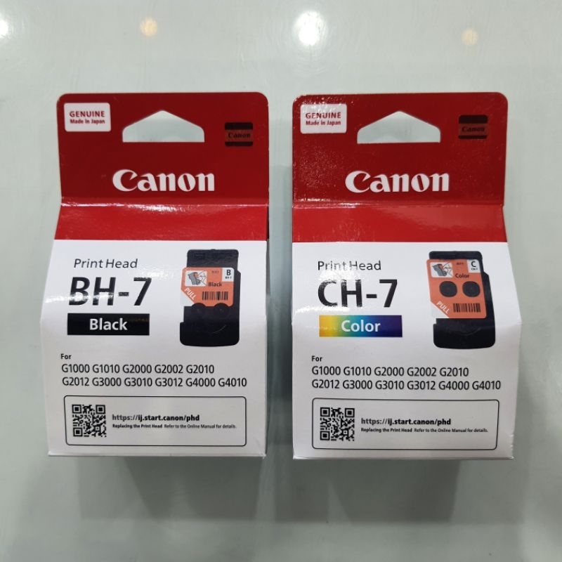 หัวพิมพ์ Canon BH7 ดำ / CH7 สี แท้ใหม่ 100% G1000 / G1010 / G2000 ...