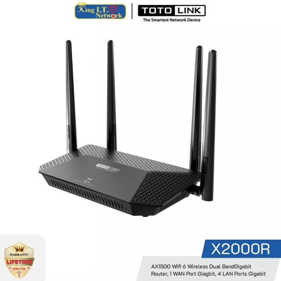 TOTOLINK Router ( X2000R ) Wireless AX1500 Gigabit Wi-Fi 6 Dual Band ไว ...