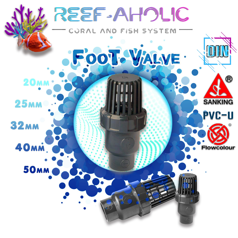Reef-Aholic Sanking Bottom Valve เช็กวาล์วหัวกะโหลก 25 - 50 mm.ติดปลาย ...