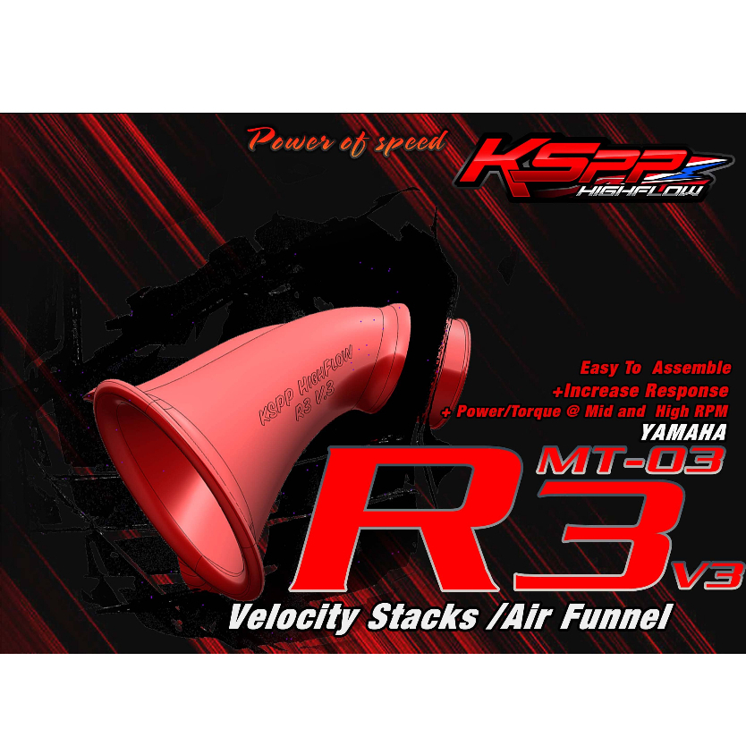 ปากแตรR3 V3 [MT03] Yamaha Velocity stack R3 [KSPP] | Shopee Thailand