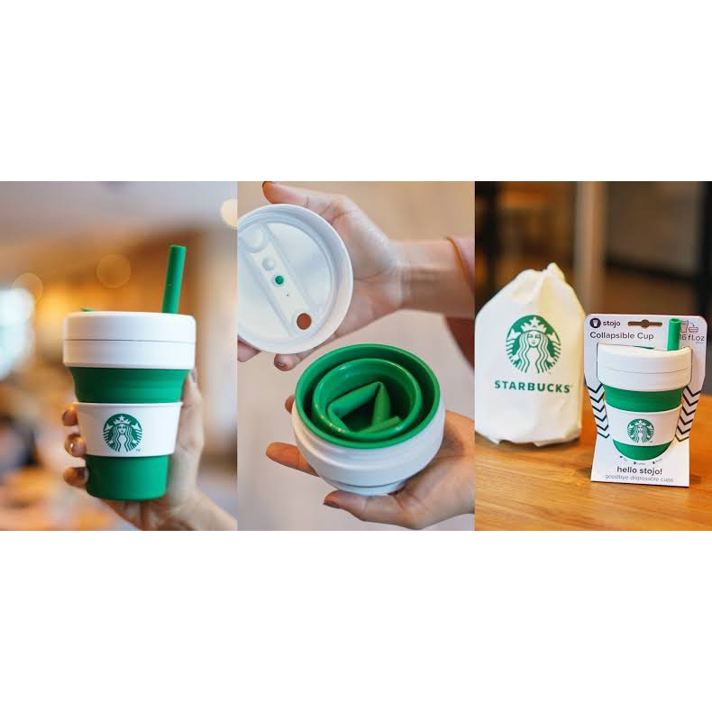 SPECIAL TO - GO TUMBLER SET + Stojo x Starbucks แก้วพับเก็บได้ลดโลกร้อน ...