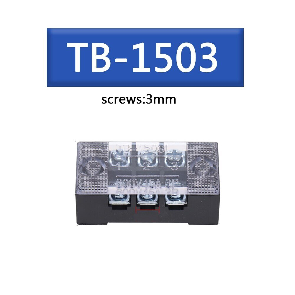 เทอร์มินอล ขนาดเล็ก TB-150 /15A 600V Terminal Block เทอมินอล มีให้เลือก#3ช่อง#4ช่อง#6ช่อง#8ช่อง ...