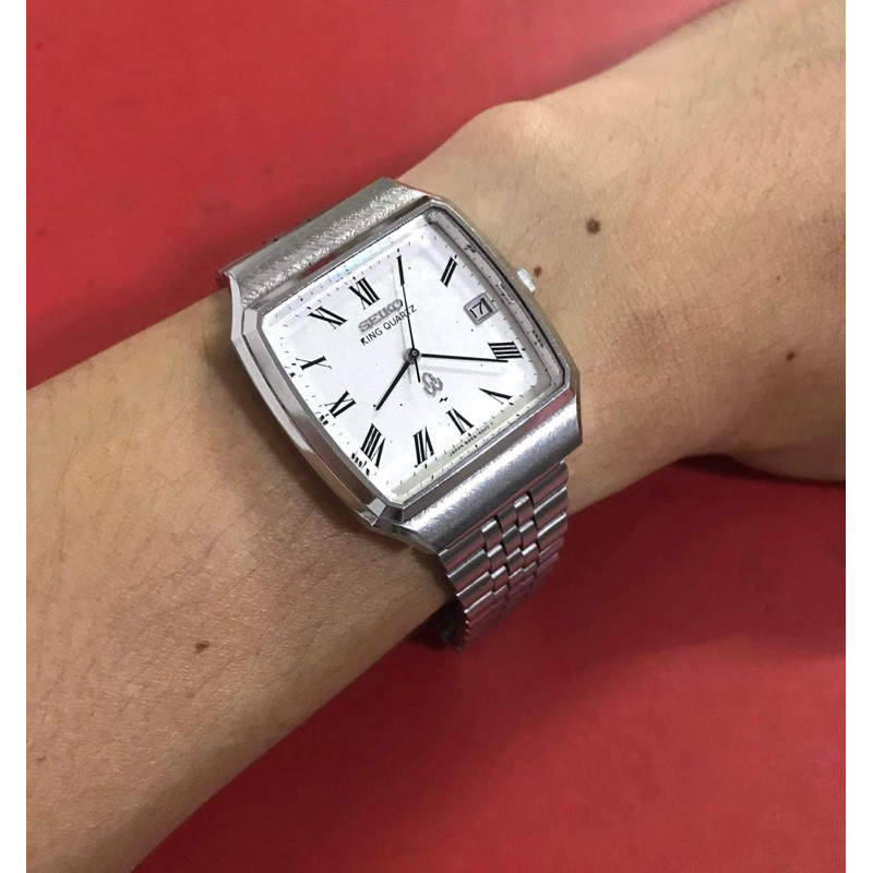 Seiko King Quartz Date (men’ s watch 5855-5000) | Shopee Thailand