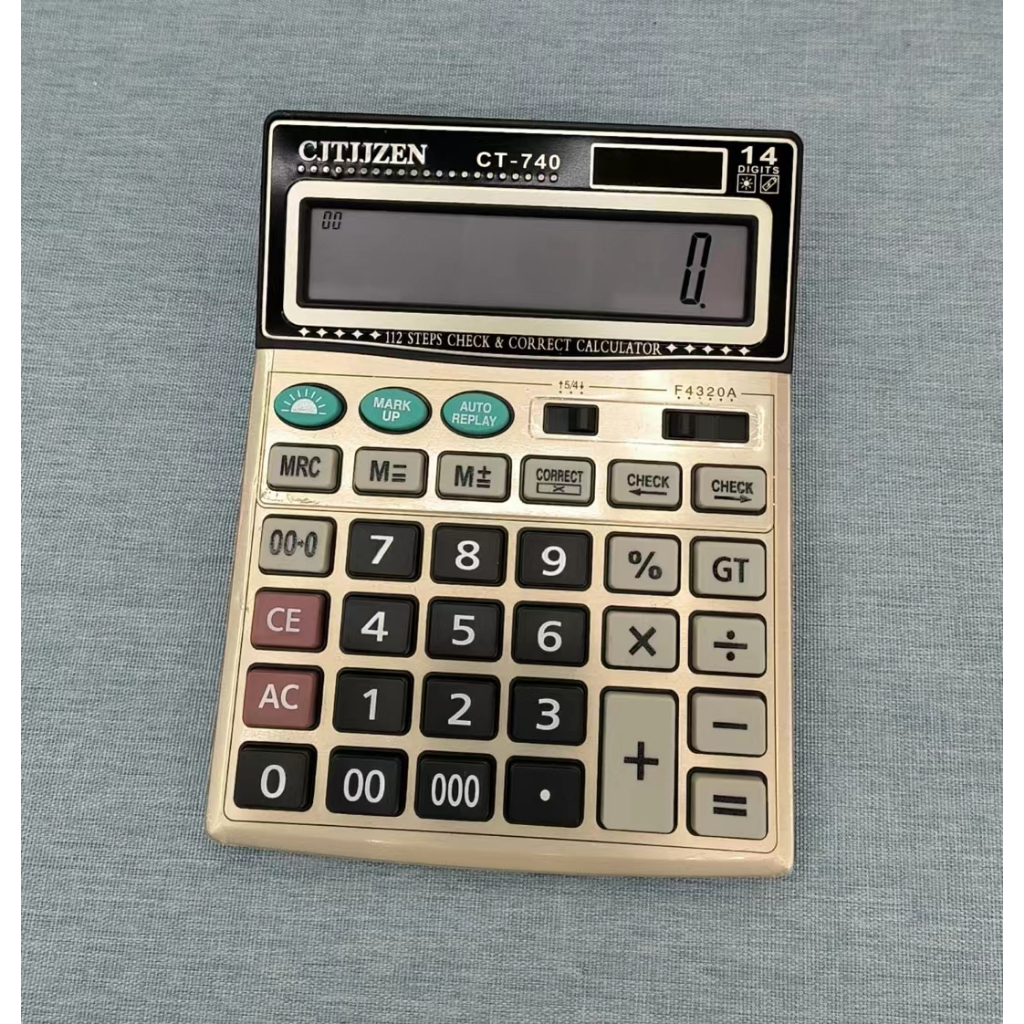 CT-740 เครื่องคิดเลข 14 หลัก 14Digits Electronic Calculator | Shopee ...