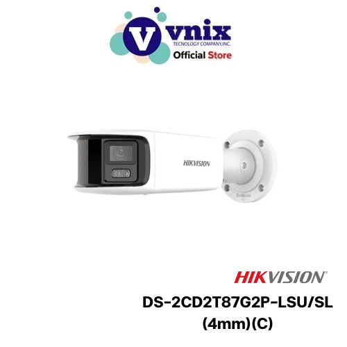 Hikvision DS-2CD2T87G2P-LSU/SL(4mm)(C) 8 MP Panoramic ColorVu Fixed Bullet Network Camera By ...