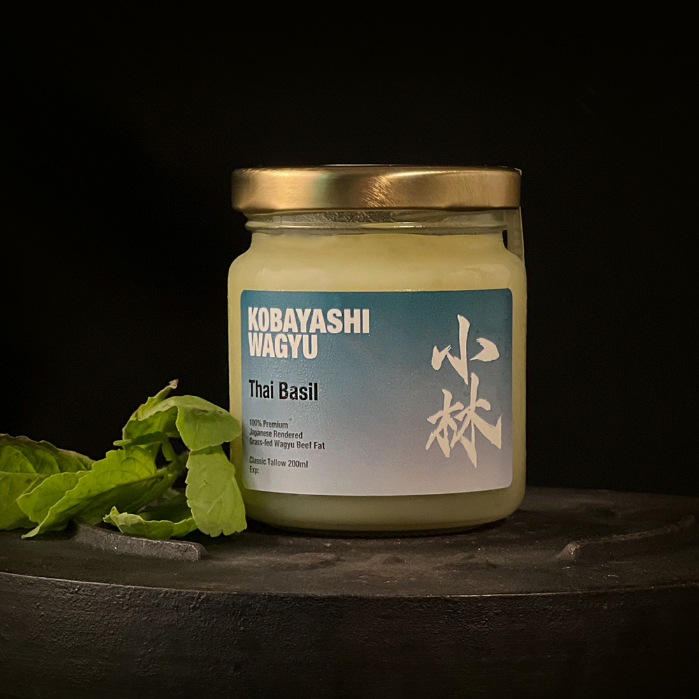 น้ำมันวัววากิวแท้100% กะเพรา ไขมันวัว คีโตทานได้ 200ml./ Wagyu Beef ...