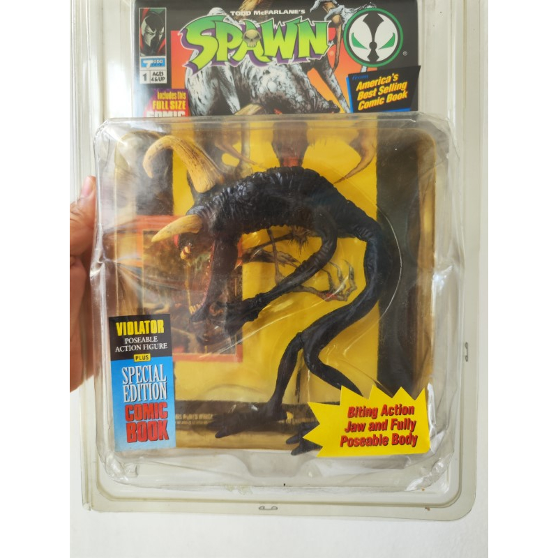 1994 Spawn Animated Series With Full Comic Book Black Violator Figure ...